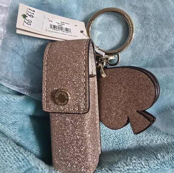 kate spade | Accessories | Kate Spade Lipstick Holder Mirror Glitter ...